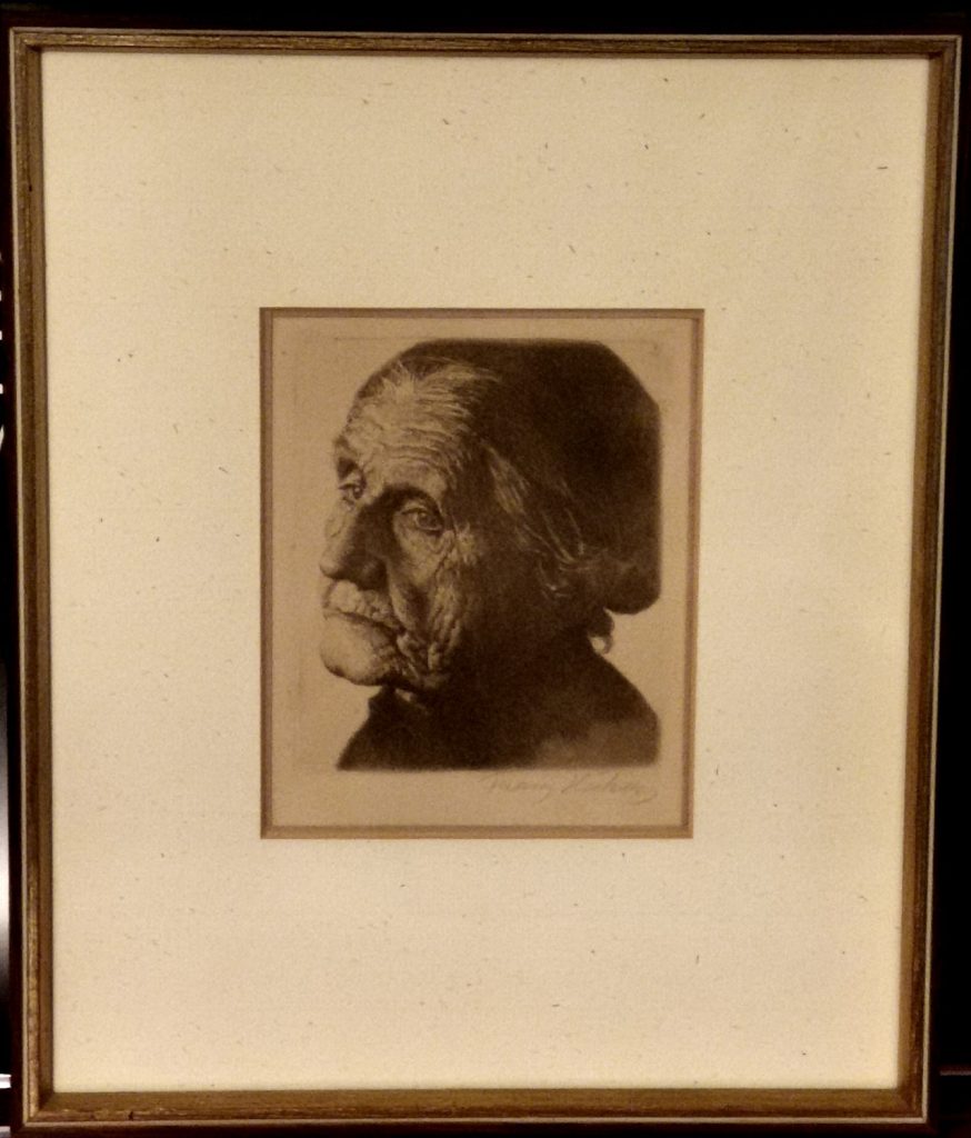 Franz Hecker | Studienkopf | Kunstgalerie Klamer